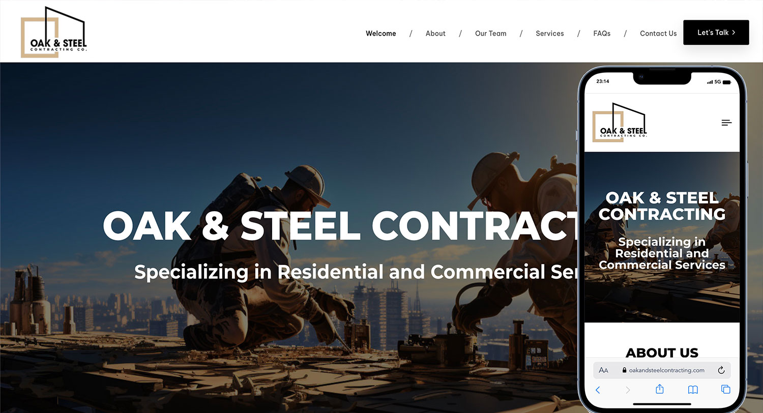 Homepage - OAK & STEEL Contracting Co.